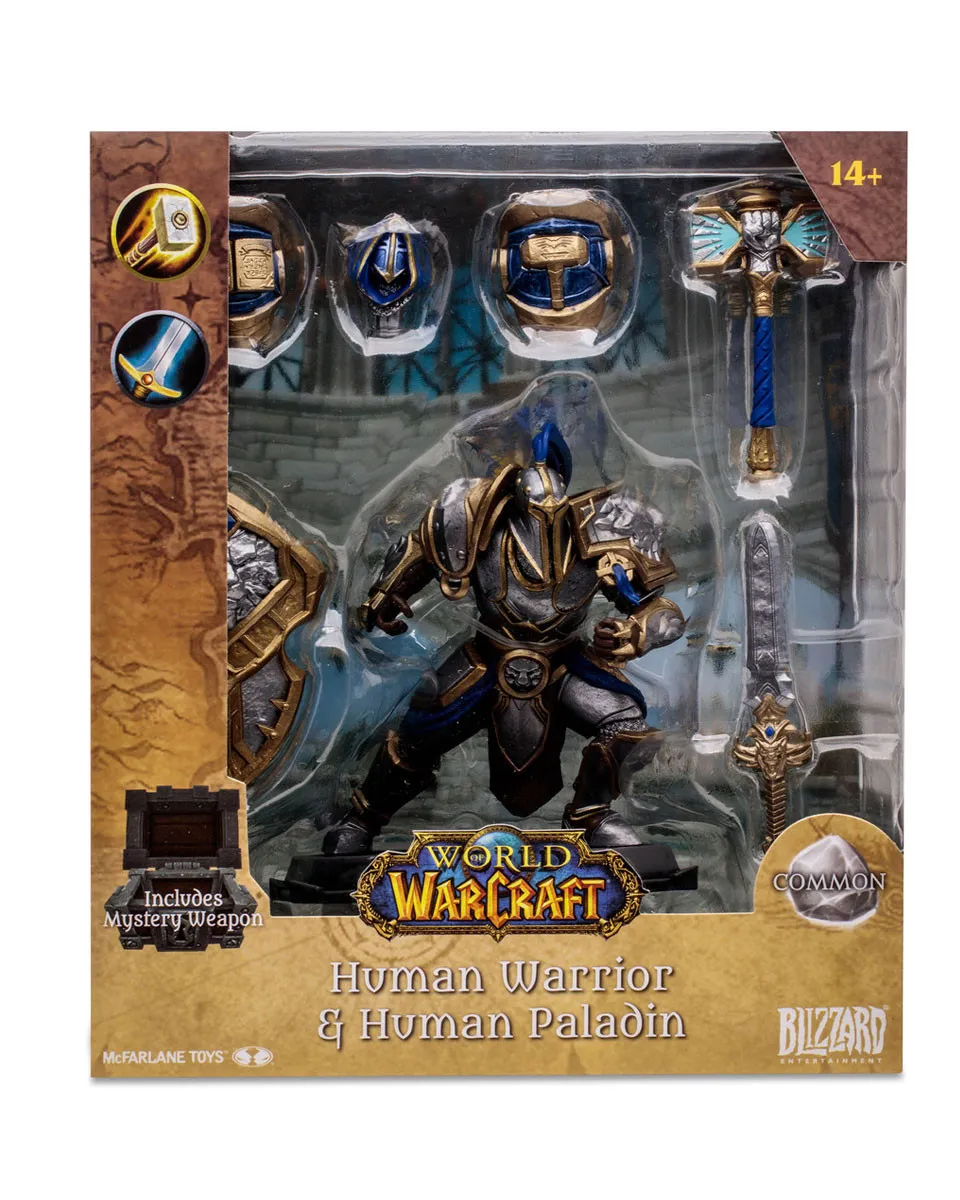 Action Figure World of Warcraft - Human Warrior & Human Paladin | Games ...