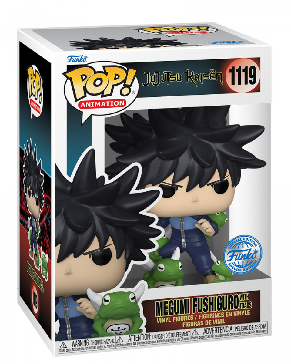 Bobble Figure Anime - Jujutsu Kaisen POP! - Megumi Fushiguro with Toads ...