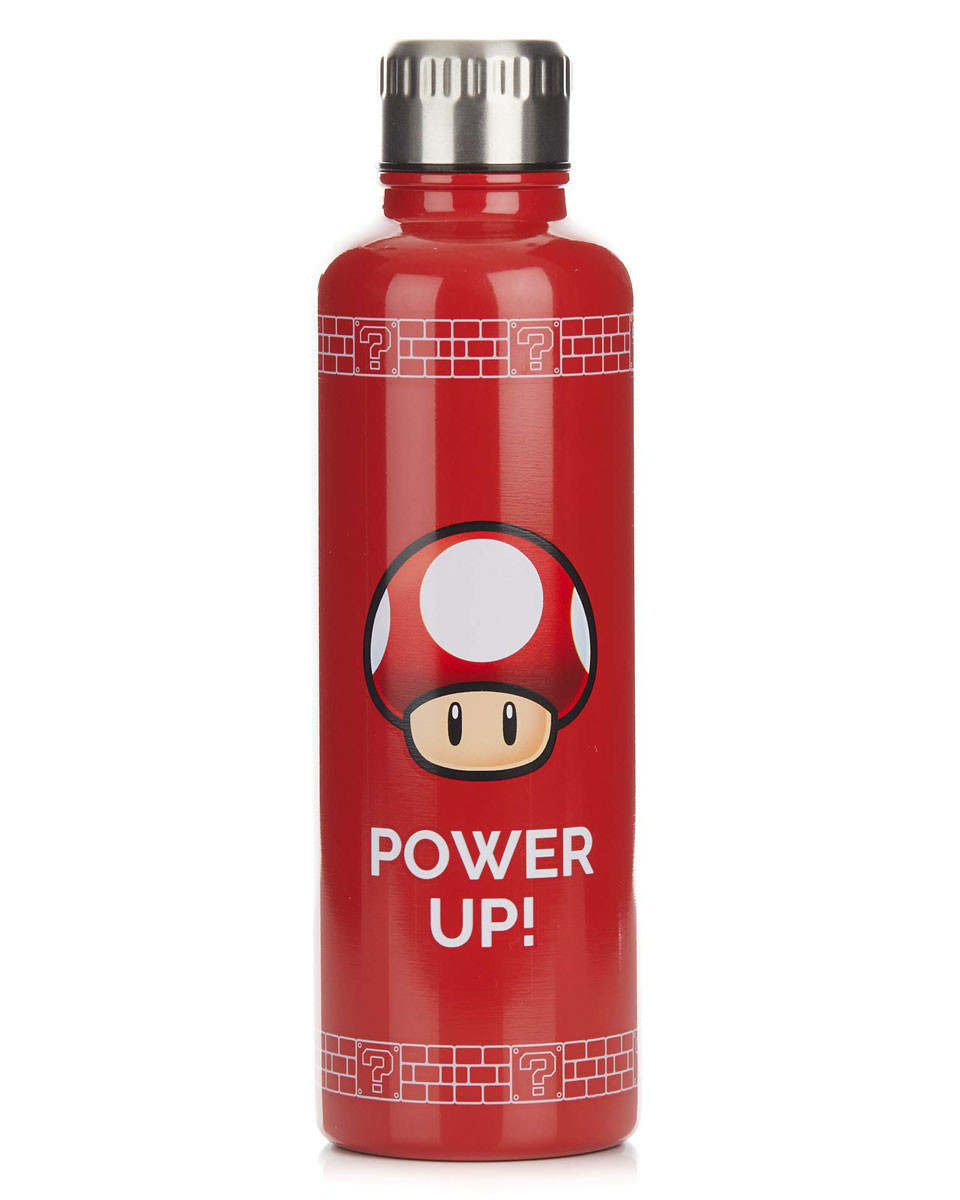 Boca Paladone Super Mario - Power Up - Metal Water Bottle | Games ...