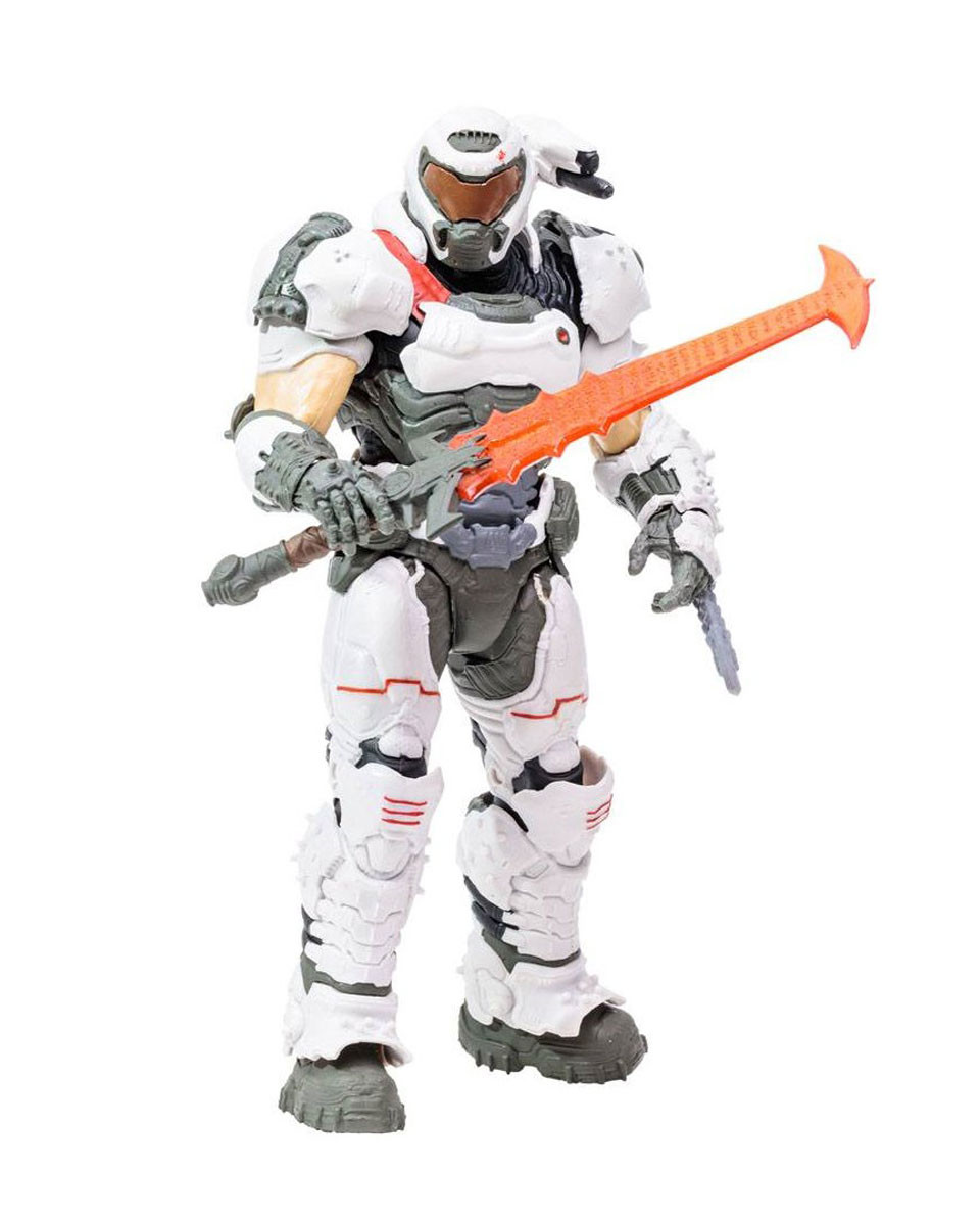 Action Figure Doom Eternal - Slayer - White Armor - Gold Label | Games ...