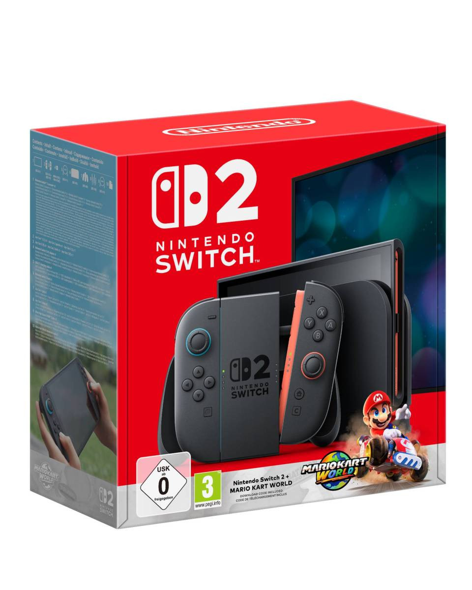 Nintendo Switch 2 - Blue and Red Joy-Con + Mario Kart World