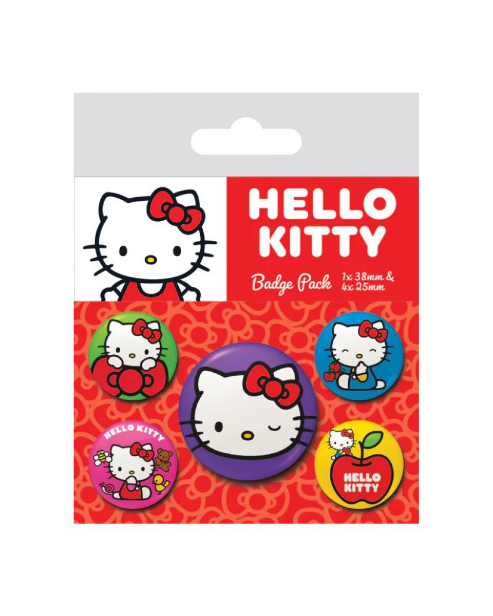 Bedževi Hello Kitty - Badge Pack | Games Online Shop